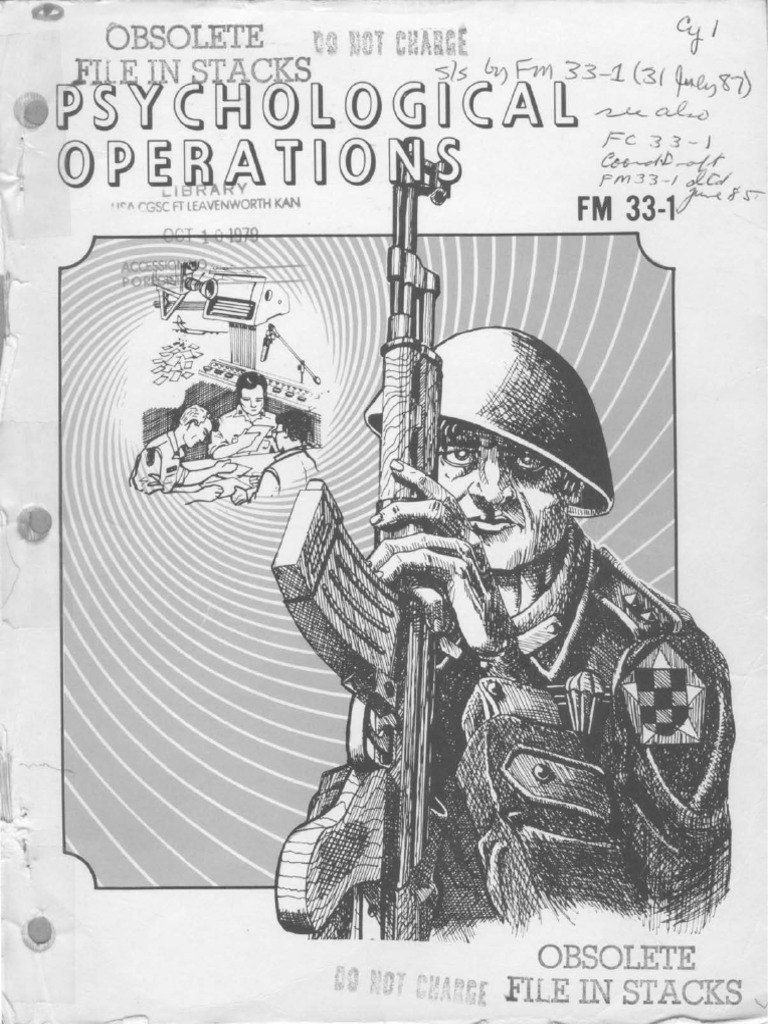 Psychological Operations PDF | PDF | Staff (Military) | United States Army