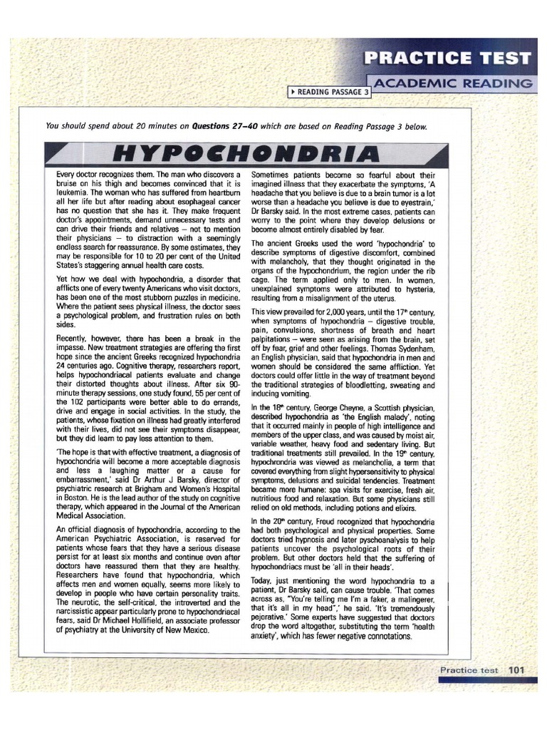 Hypochondria PDF | PDF