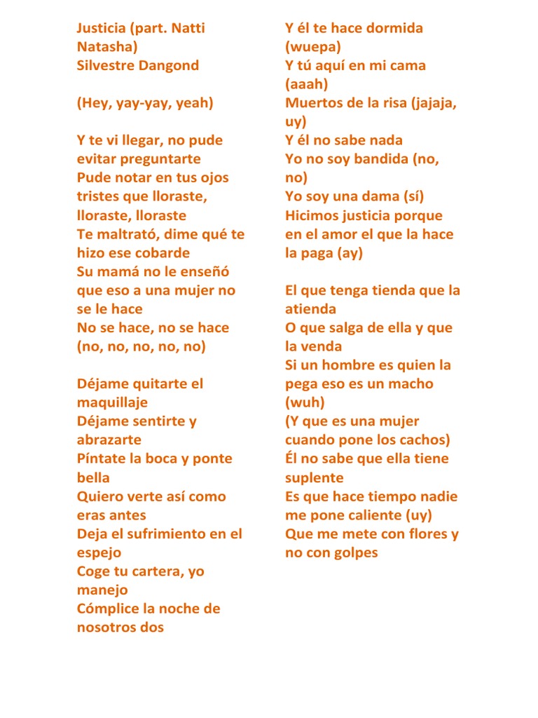 JUSTICIA Natti Natasha | PDF