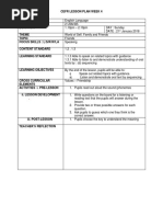 Cefr Lesson Plan 2018 Year 2 | PDF