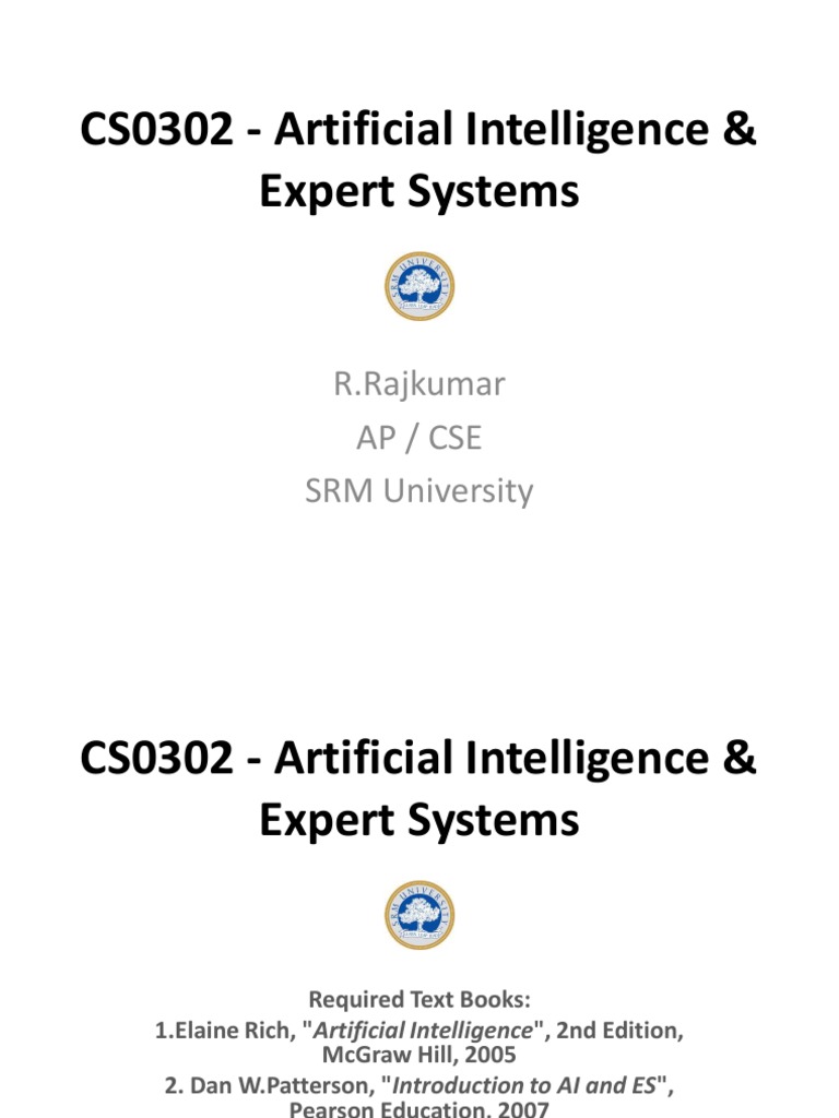 Introduction To Artificial Intelligence Expert Systems | PDF | Knowledge Representation And ...