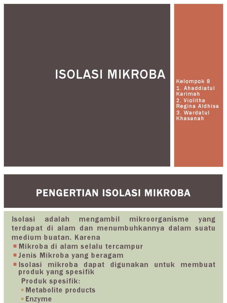Isolasi Mikroba | PDF