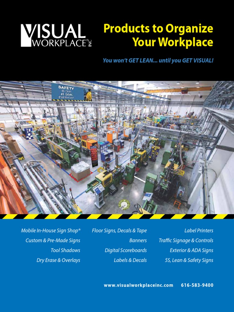 2018 Visual Workplace Inc. Product Catalog Rev.011918 | PDF | Polyvinyl ...
