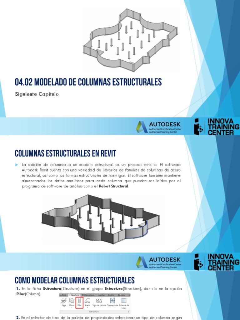 Guía de Columnas en Autodesk Revit | PDF | Point and Click | Software