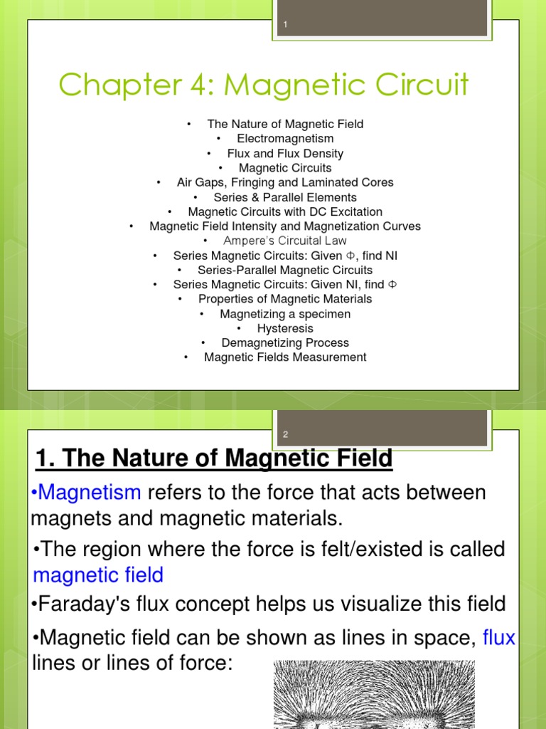Chapter 5 (Magnetic Circuit) | PDF | Magnetic Field | Inductor