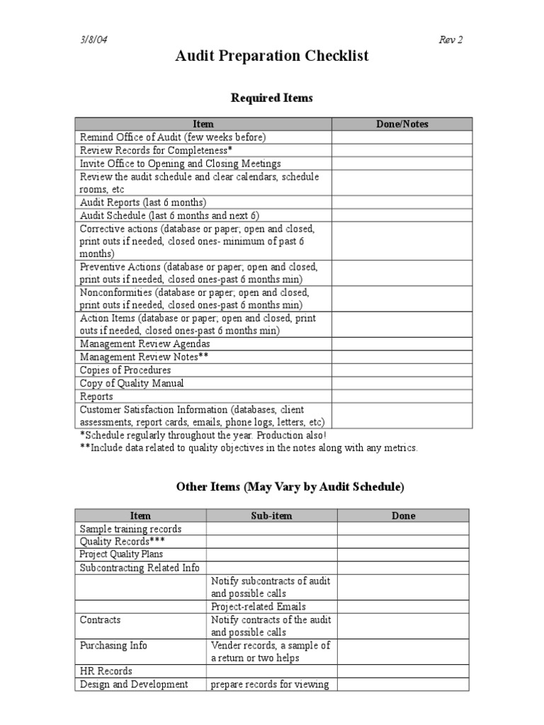 Audit Preparation List | PDF | Finance & Money Management | Technology ...