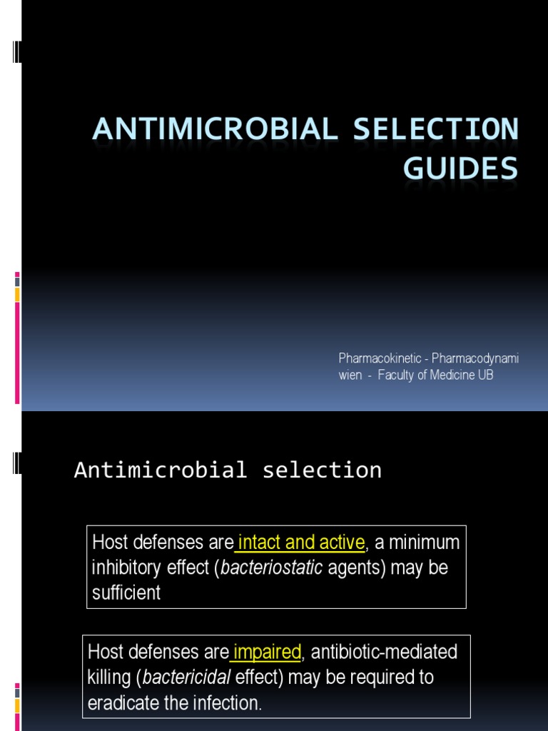 Antibiotic Selection Guide | PDF | Antibiotics | Growth Medium