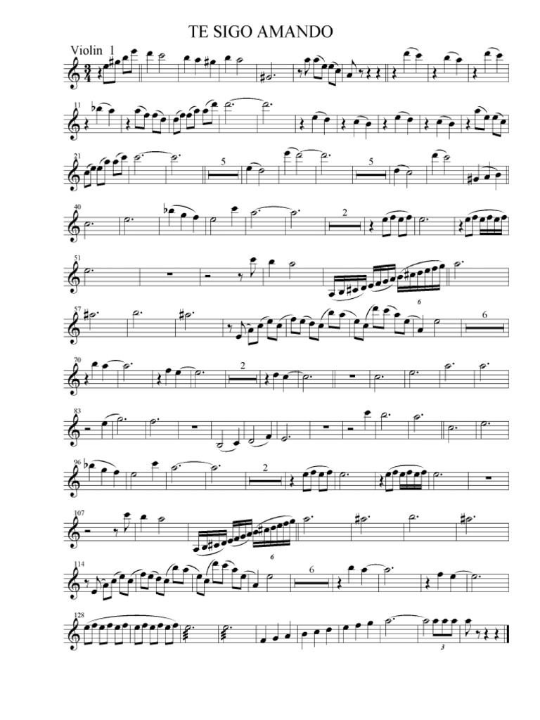 Te Sigo Amando Partituras PDF | PDF