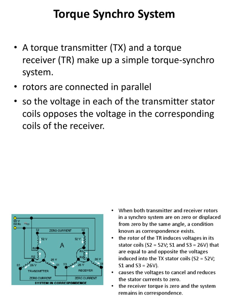 Torque Synchro System | PDF | Magnetism | Force