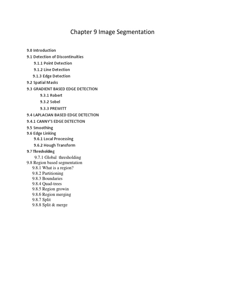 Chapter 9 Image Segmentation: 9.7 Thresholding | PDF | Image Segmentation | Computer Graphics