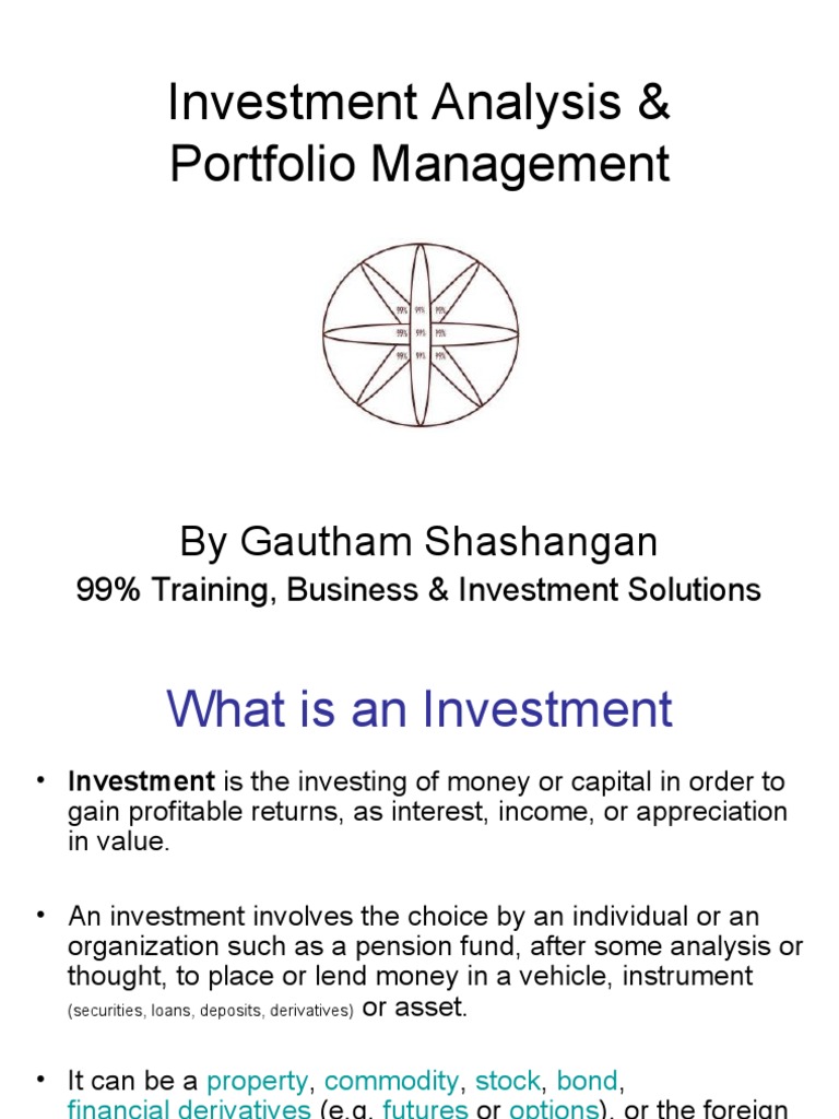 Investment Analysis & Portfolio Management | PDF | Investing ...