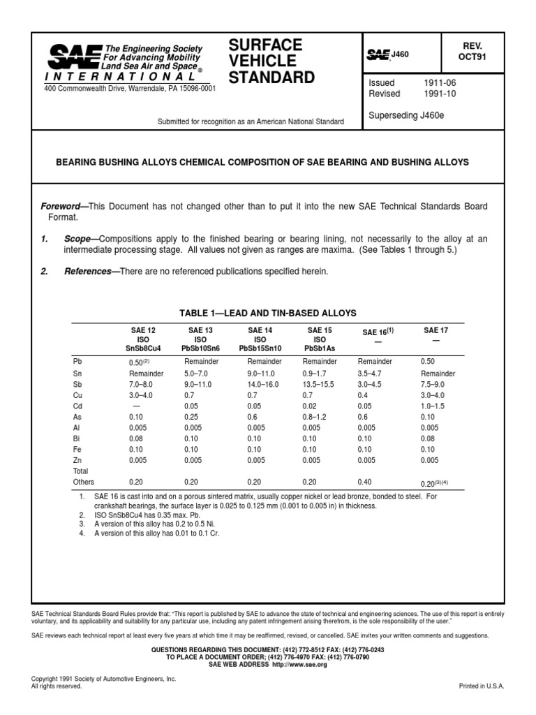SAE-J460 Í ÈýÍß Ð SAE ÛÎ | PDF | Manganese | Iron