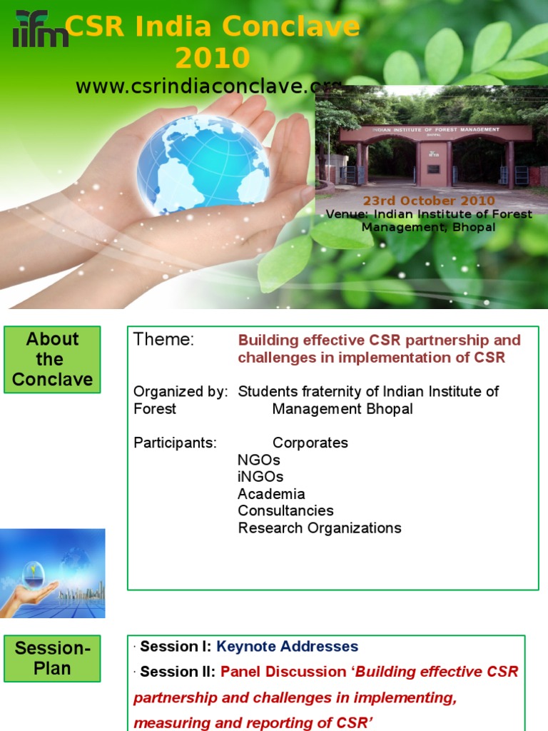 CSR India Conclave 2010 | Download Free PDF | Non Governmental Organization | Business