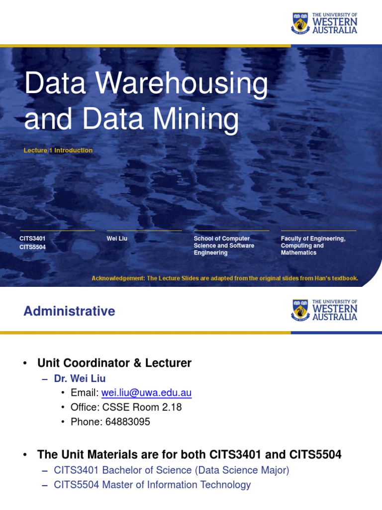 Data Whare House PDF | PDF | Relational Database | Data Mining