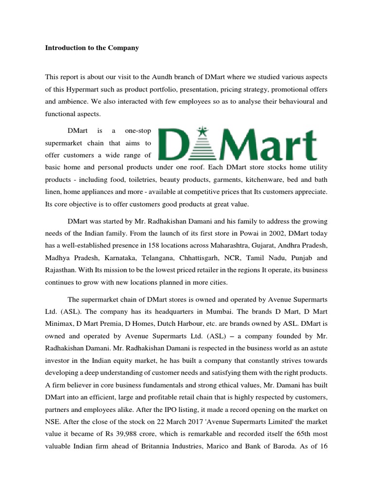 DMart | PDF | Grocery Store | Private Label