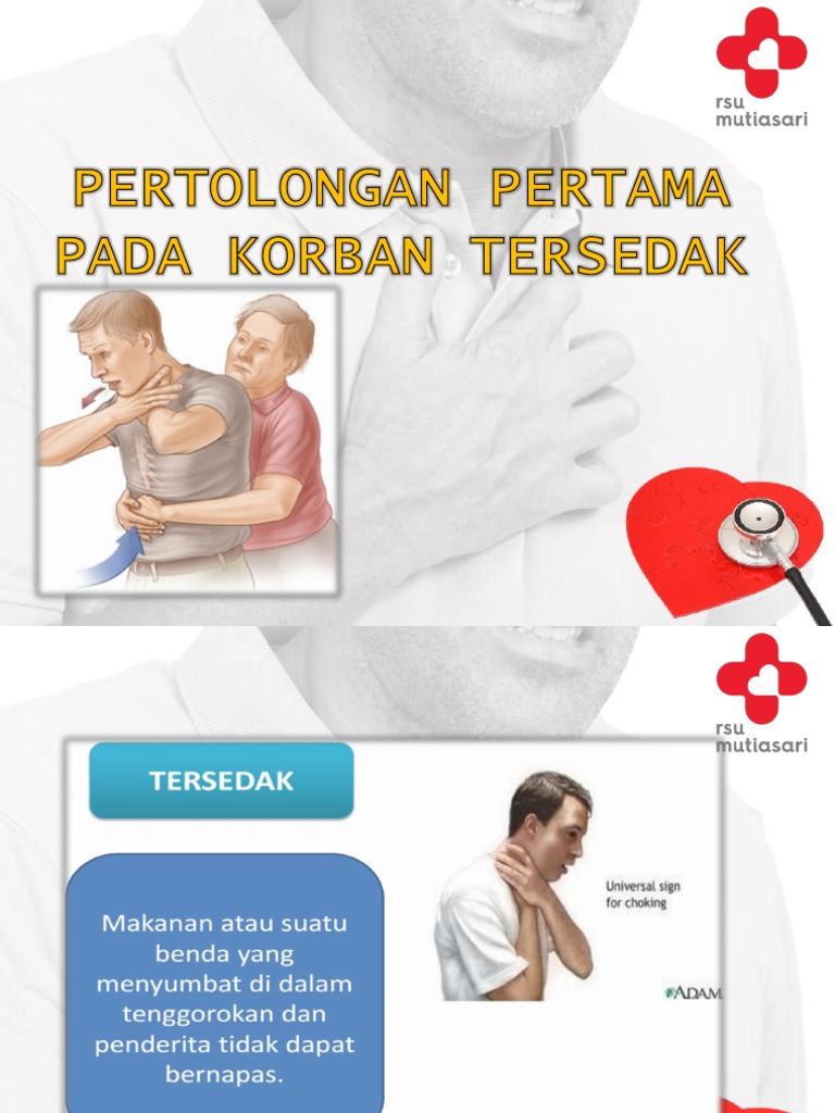 Pertolongan Pertama Tersedak dan Tekniknya | PDF | Kesehatan Holistik ...
