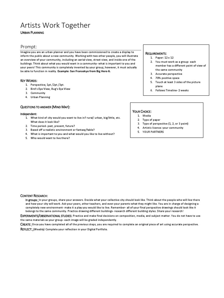 Artists Work Together | PDF | Perspective (Graphical) | Composition ...