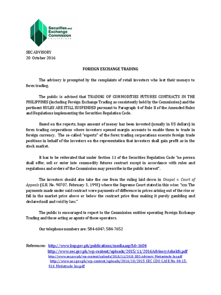 SEC Advisory | PDF | Business