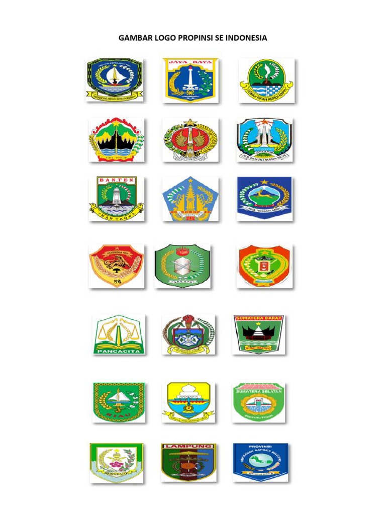Gambar Logo Propinsi Se Indonesia | PDF