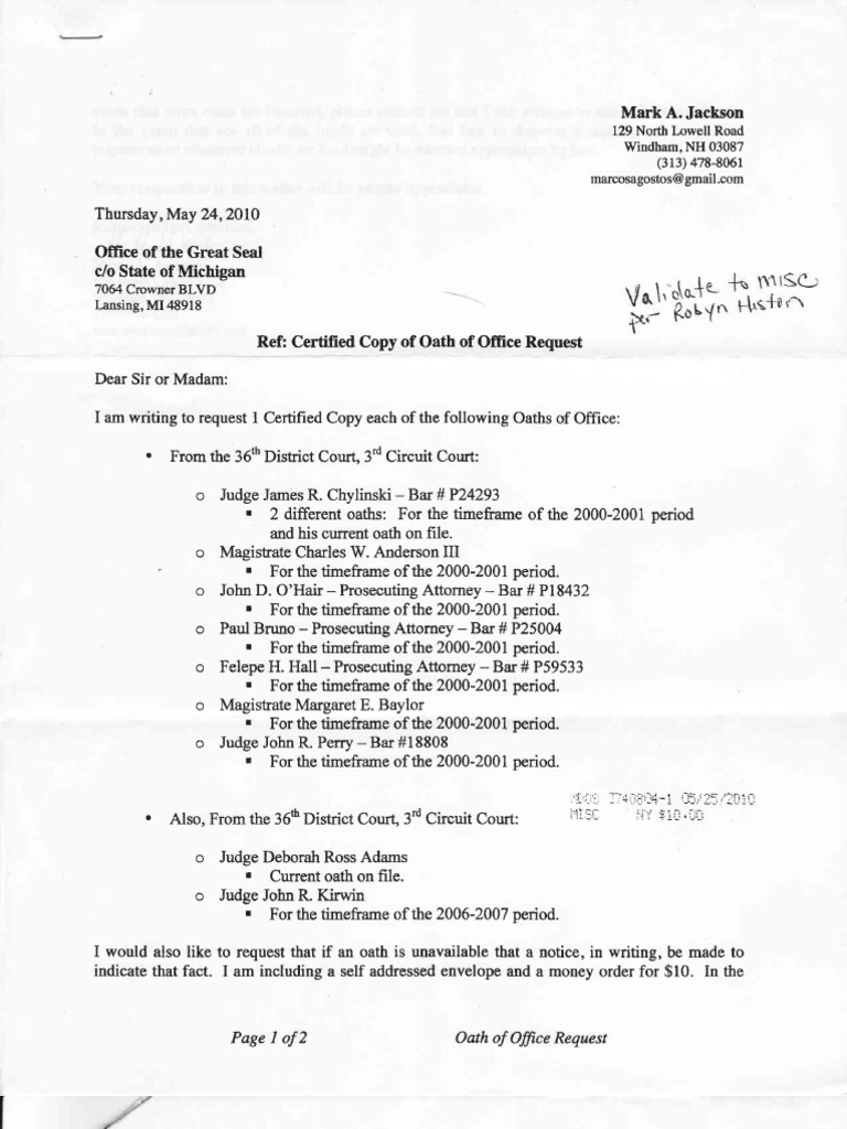 Oaths of Office | Judiciaries | Government Information | Free 30-day ...