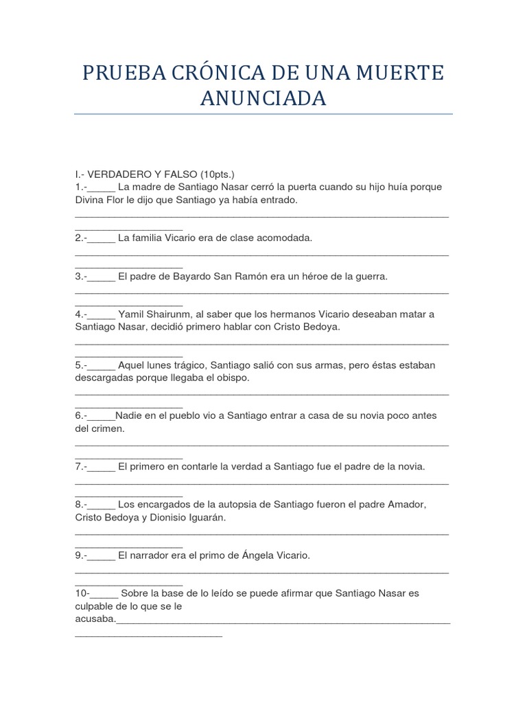 Cronica de Una Muerte Anunciada | PDF | Agitación
