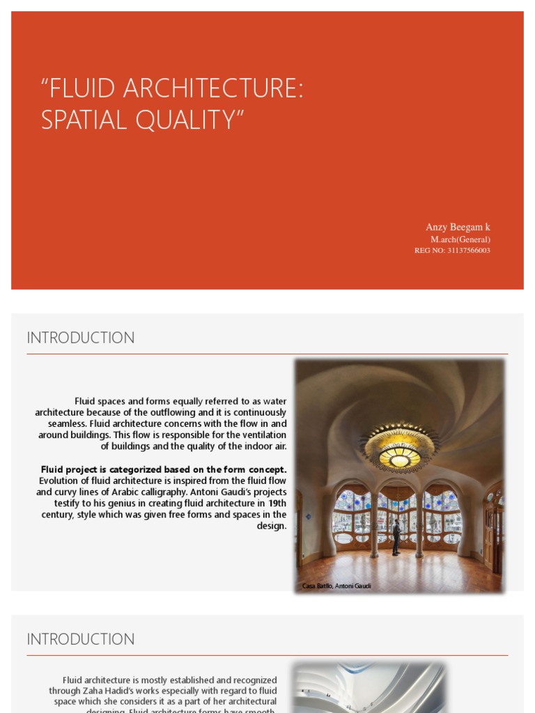 FLUID ARCHITECTURE.pptx | Cognitive Science | Psychology & Cognitive ...