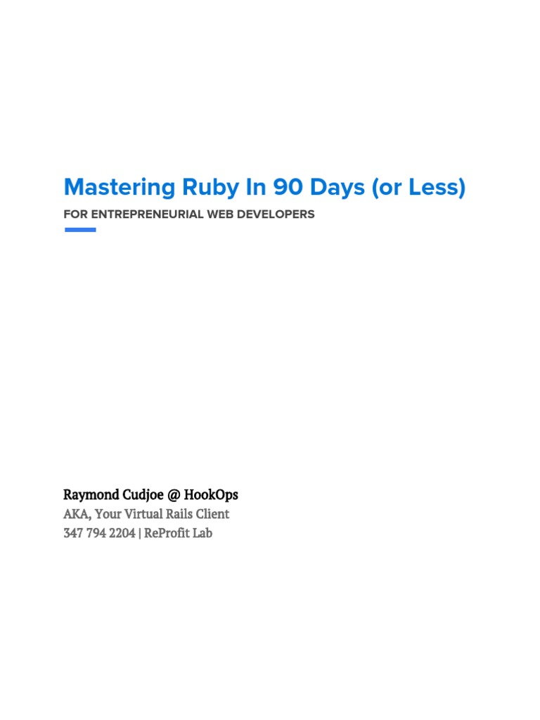 Become A Ruby Dev Pdf Ruby Programming Language Cascading Style Sheets
