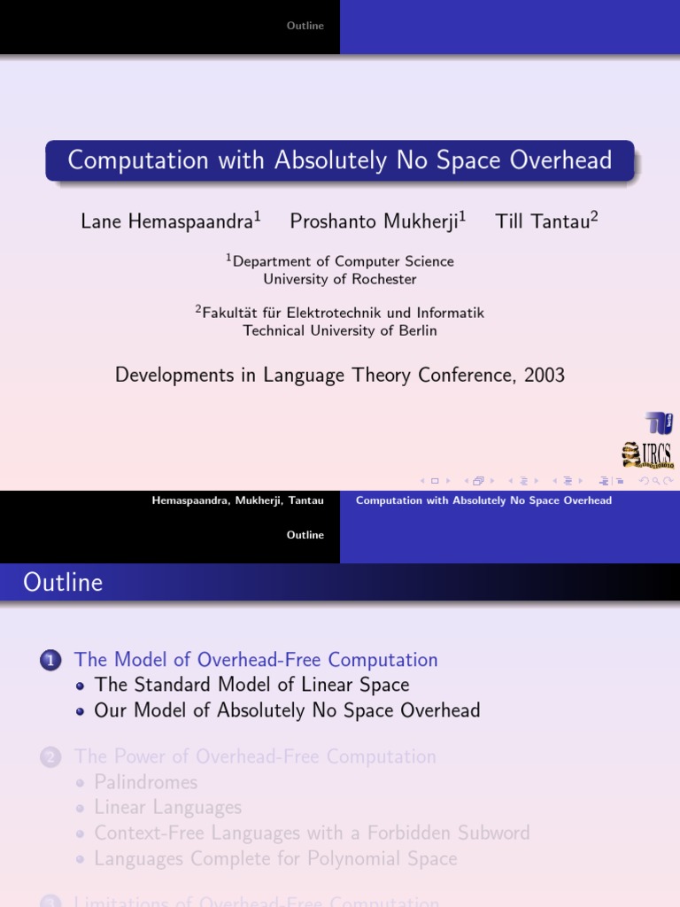 Beamer Example 1 | PDF | Computational Complexity Theory | Time Complexity