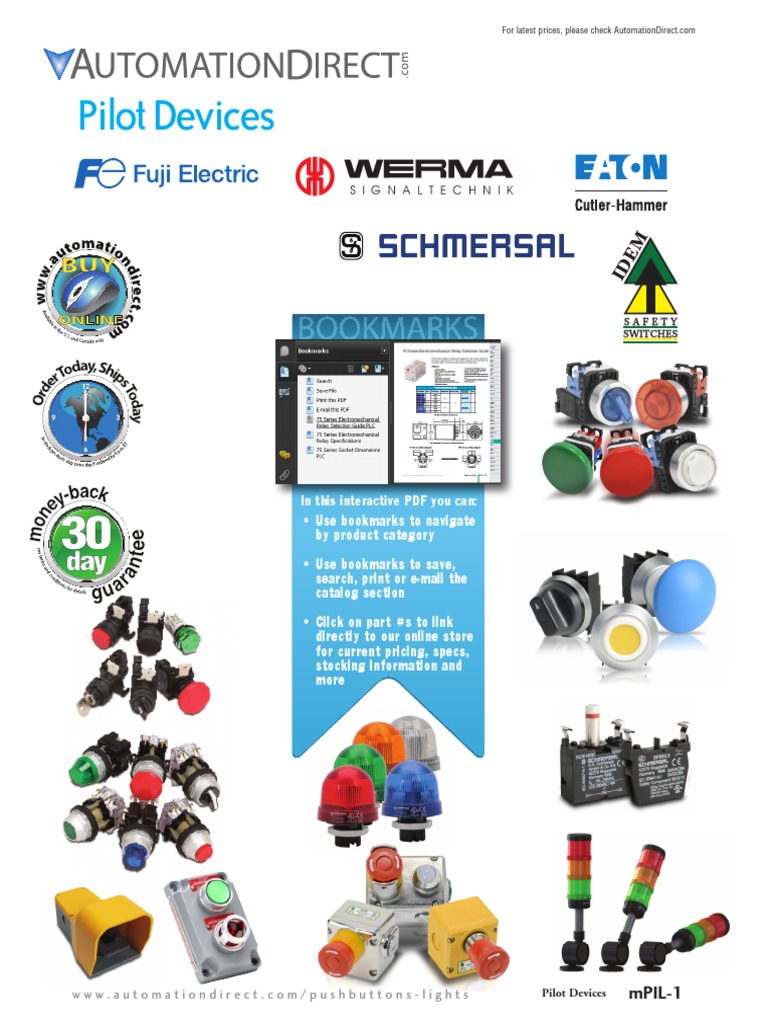 PD Pilot Devices | PDF | Switch | Light Emitting Diode