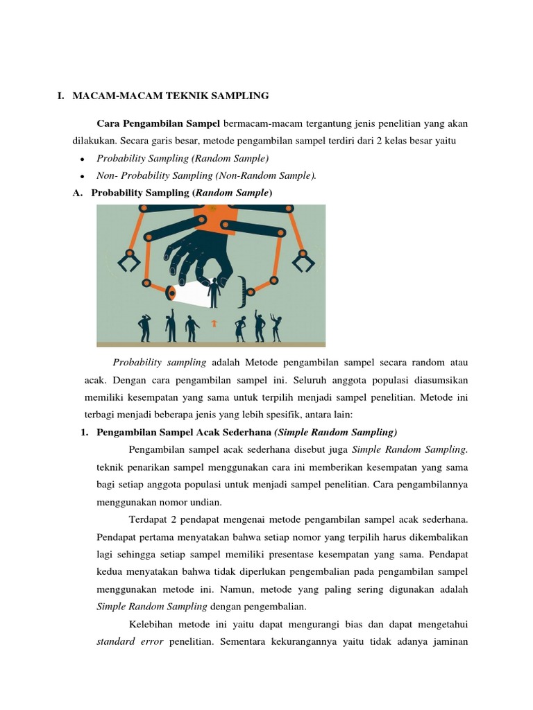 Macam-Macam Teknik Sampling | PDF