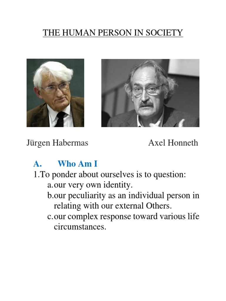 Chapter 7 The Human Person in Society | PDF | Identity (Social Science ...