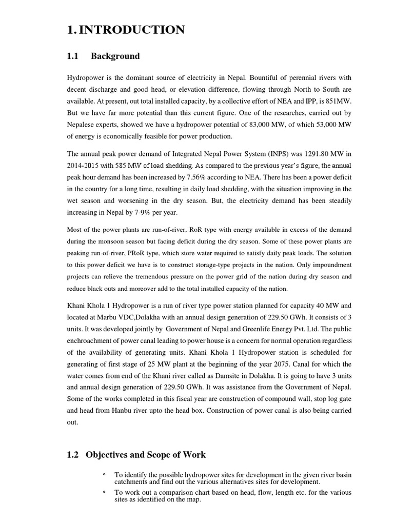 Pulchowk Hydropower Project | PDF | Dam | Flood