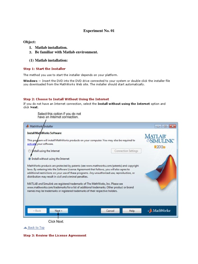 MATLAB Installation Guide for Beginners | PDF | Installation (Computer ...