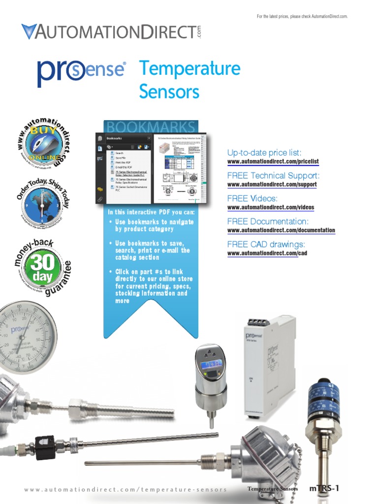 TE Temperature Sensors | PDF | Electrical Connector | Switch