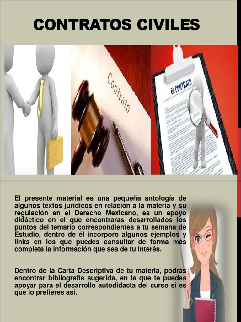 Definición y Tipos de Contratos Civiles | PDF | Pagos | Estatuto de ...