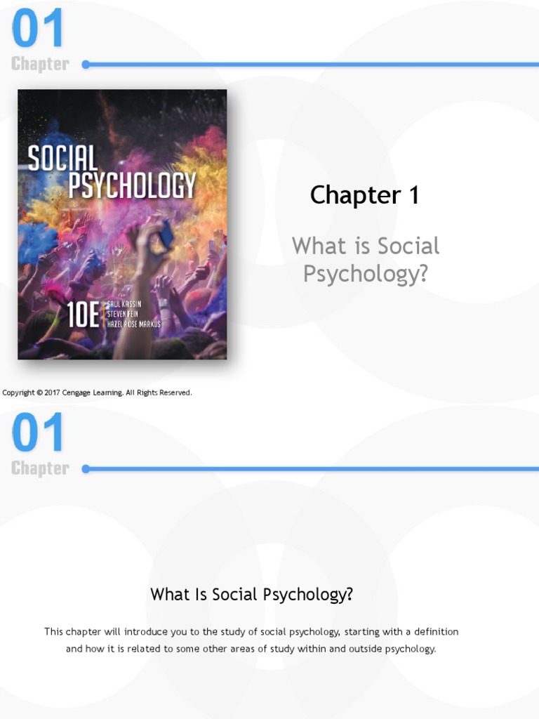 Chapter 1 Lecture PDF | PDF | Social Psychology | Attitude (Psychology)