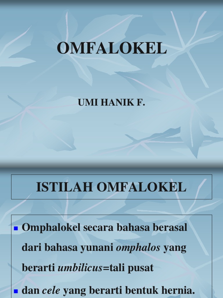 OMFALOKEL | PDF
