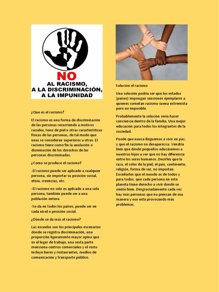 Que Es El Racismo. Conceptos y Dilemas Eticos | PDF