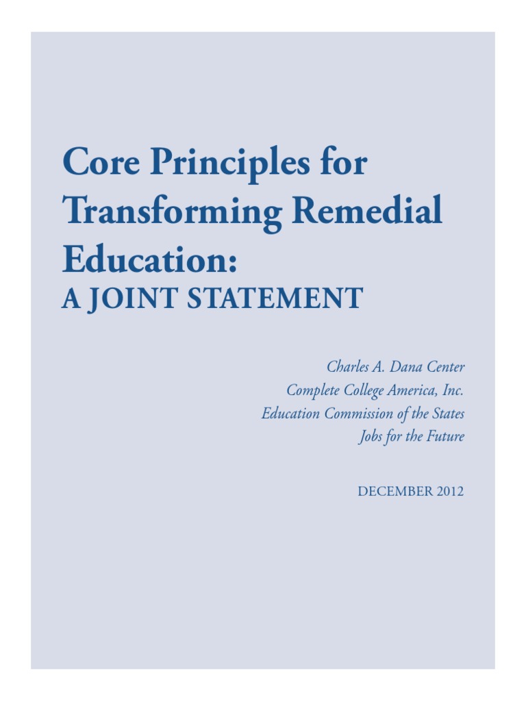Core Principles of RI | PDF | Educational Assessment | Higher Education