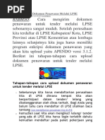 User Guide Pendaftaran Spse V 4.5 Dan Verifikasi Akun Lpse1 | PDF