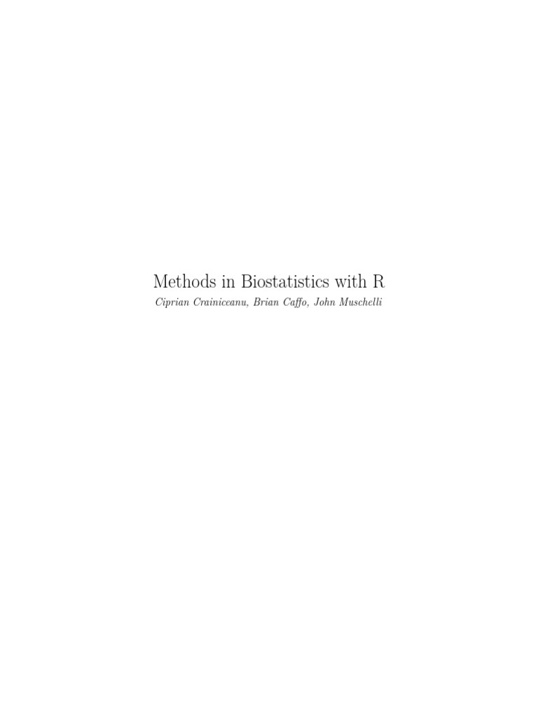 Methods in Biostatistics with R: Probability, Distributions, Likelihood ...
