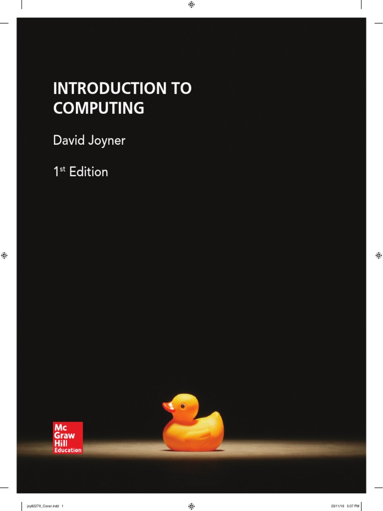 Introduction To Computing: 1 Edition David Joyner | PDF