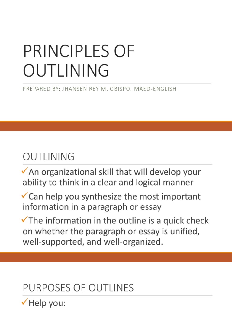 Eapp Lesson 7 - Outlining | PDF | Drink | Emotions