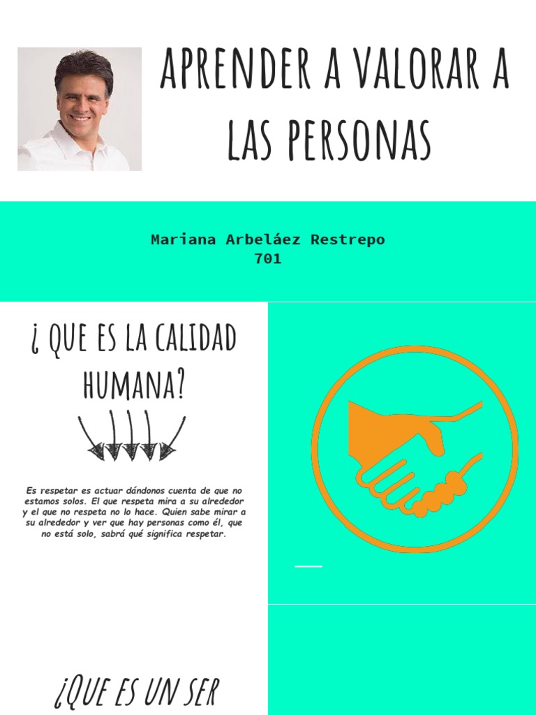 Aprender A Valorar A Las Personas | PDF