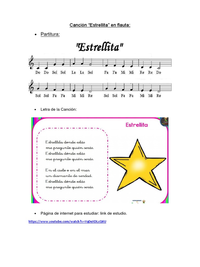 Estrellita Donde Estas Flauta 🌸Paulina Con Tan Solo 5 Añitos Nos