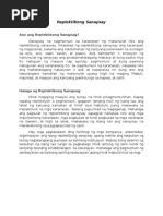 Ang Pagsulat NG Paglalarawan Ay Maaaring Subhetibo o Obhetibo | PDF