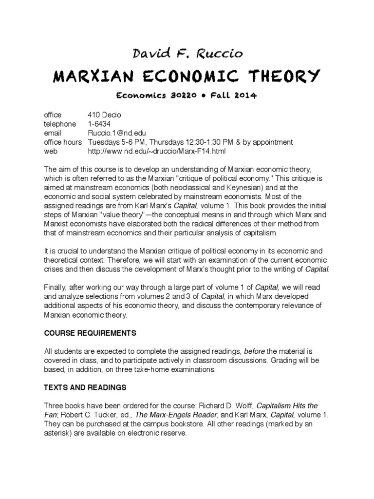 Understanding Marxian Economic Theory | PDF | Marxism | Karl Marx