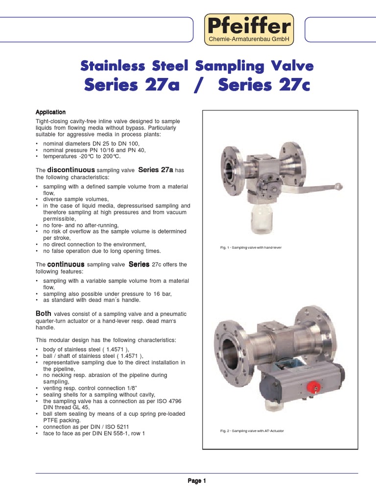 TB27a EN | PDF | Valve | Manufactured Goods