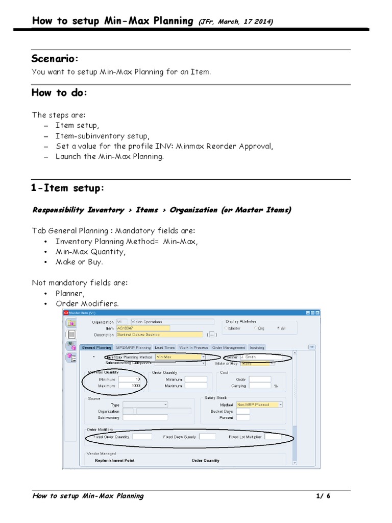 How To Setup Min-Max Planning Oracle | PDF | Microeconomics | Supply ...