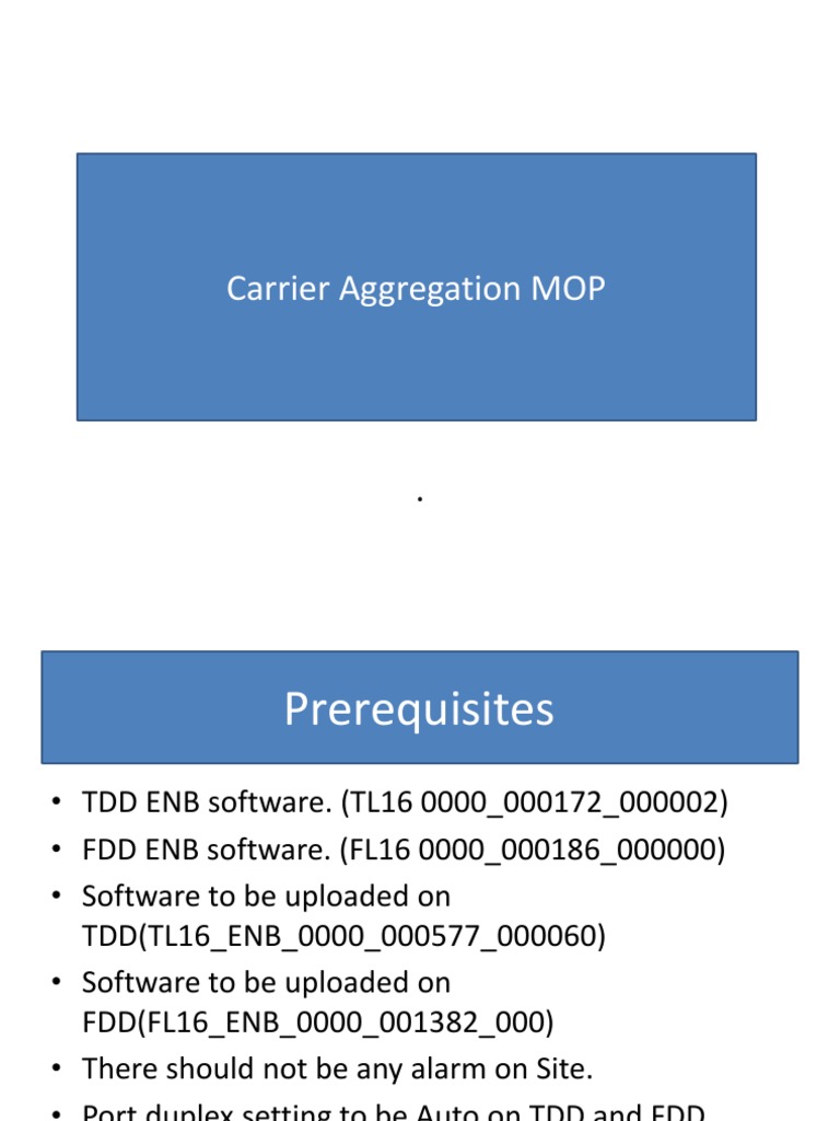 Carrier Aggregation | PDF | Duplex (Telecommunications) | Computer Networking